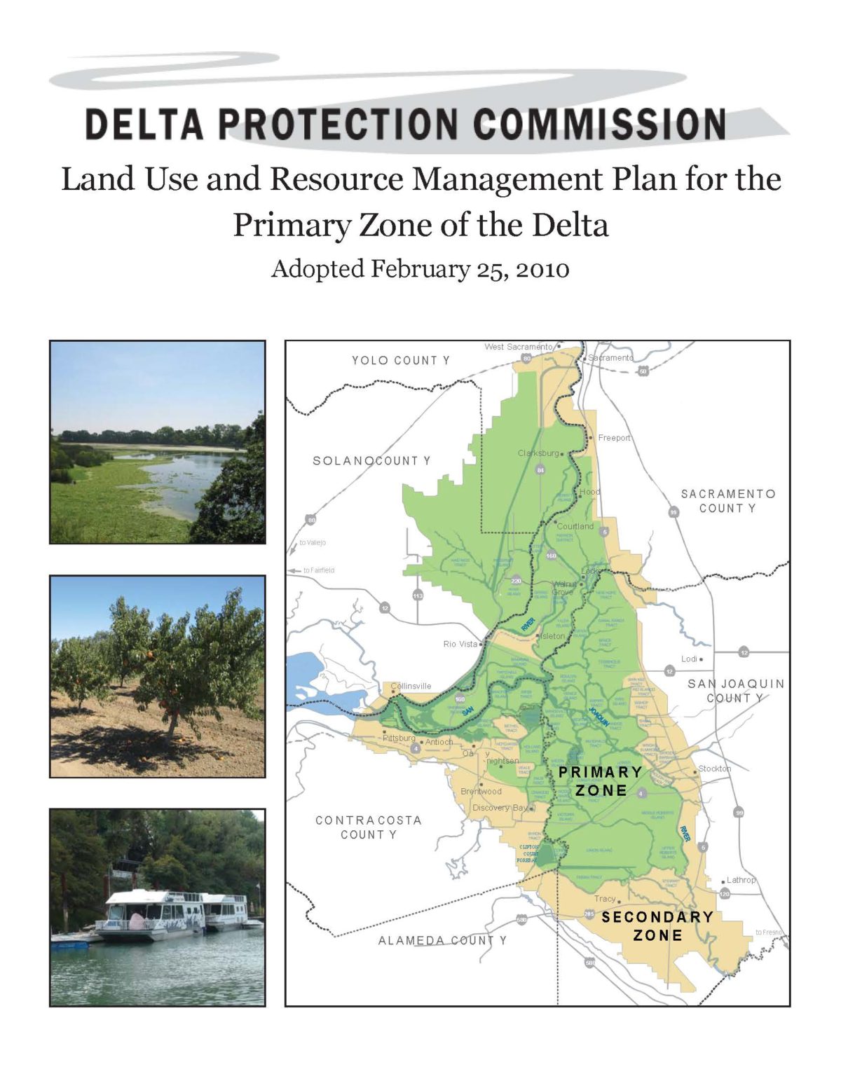 Land Use and Resource Management Plan for the Primary Zone of the Delta ...