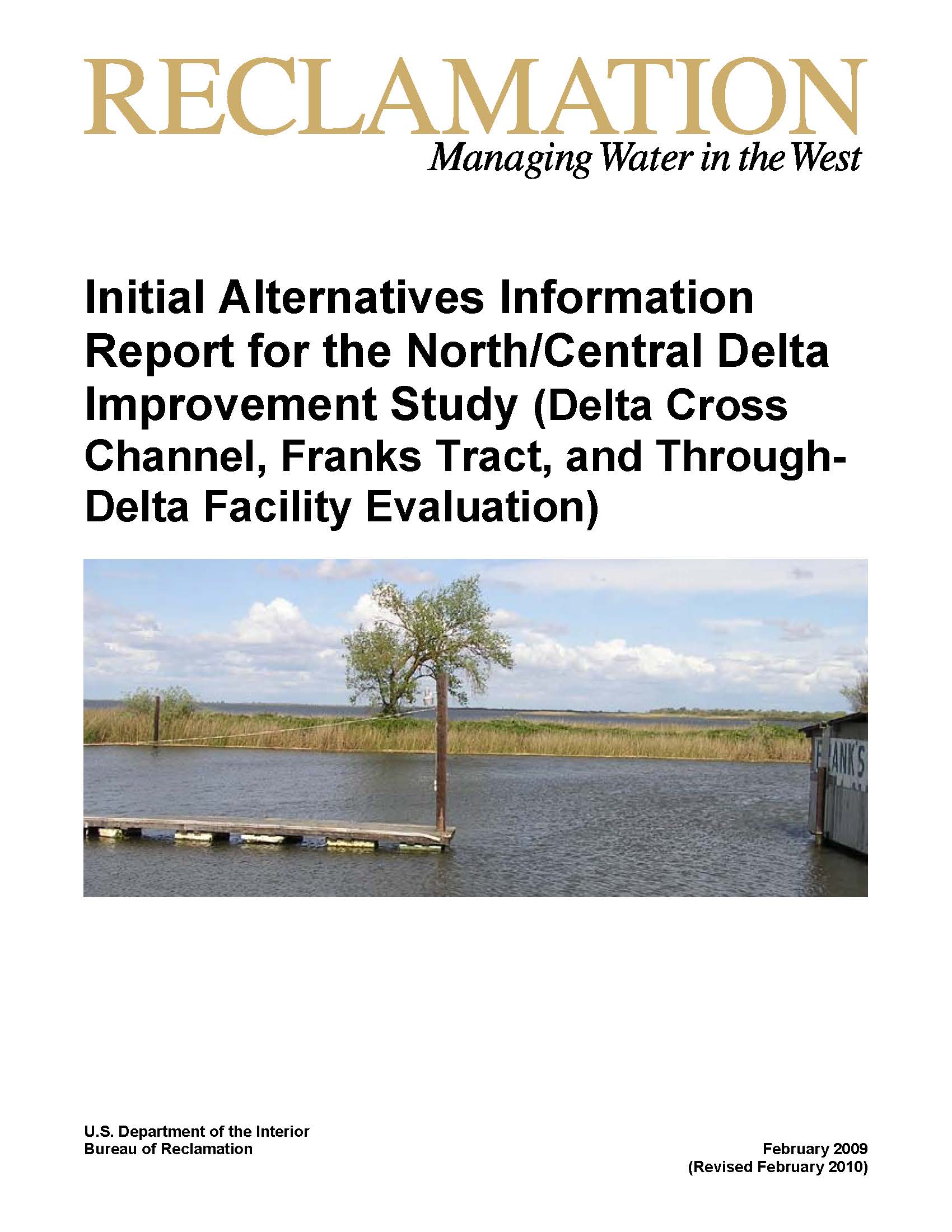 Initial Alternatives Information Report for the North/Central Delta ...
