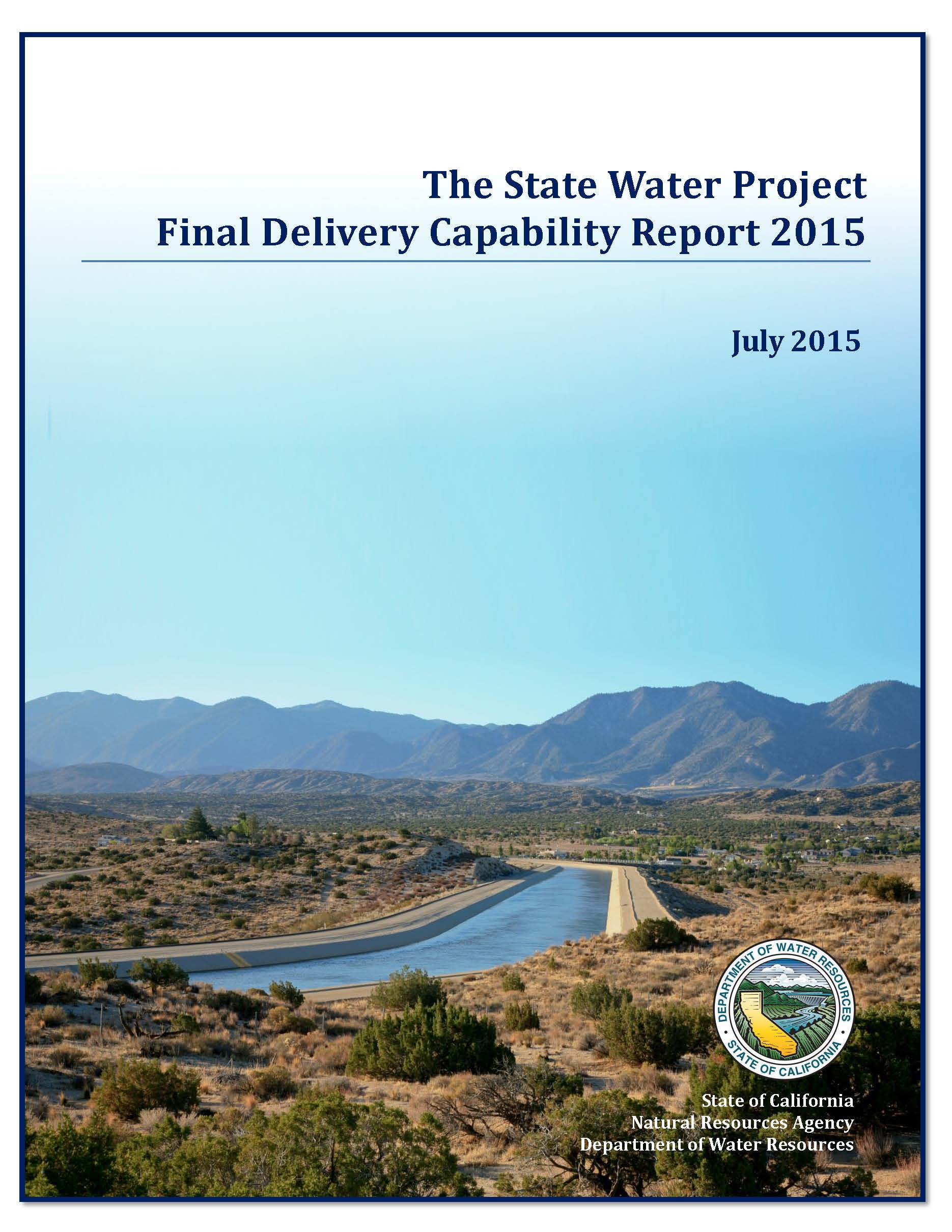 State Water Project Delivery Capability Report 2015 – California Water ...