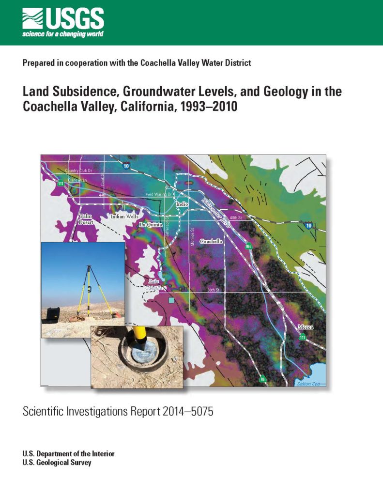 Land Subsidence, Groundwater Levels, and Geology in the Coachella ...