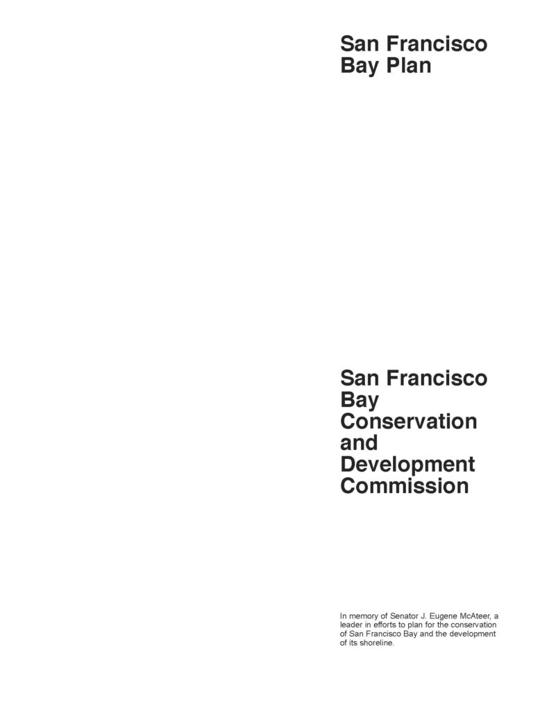 San Francisco Bay Plan – California Water Library