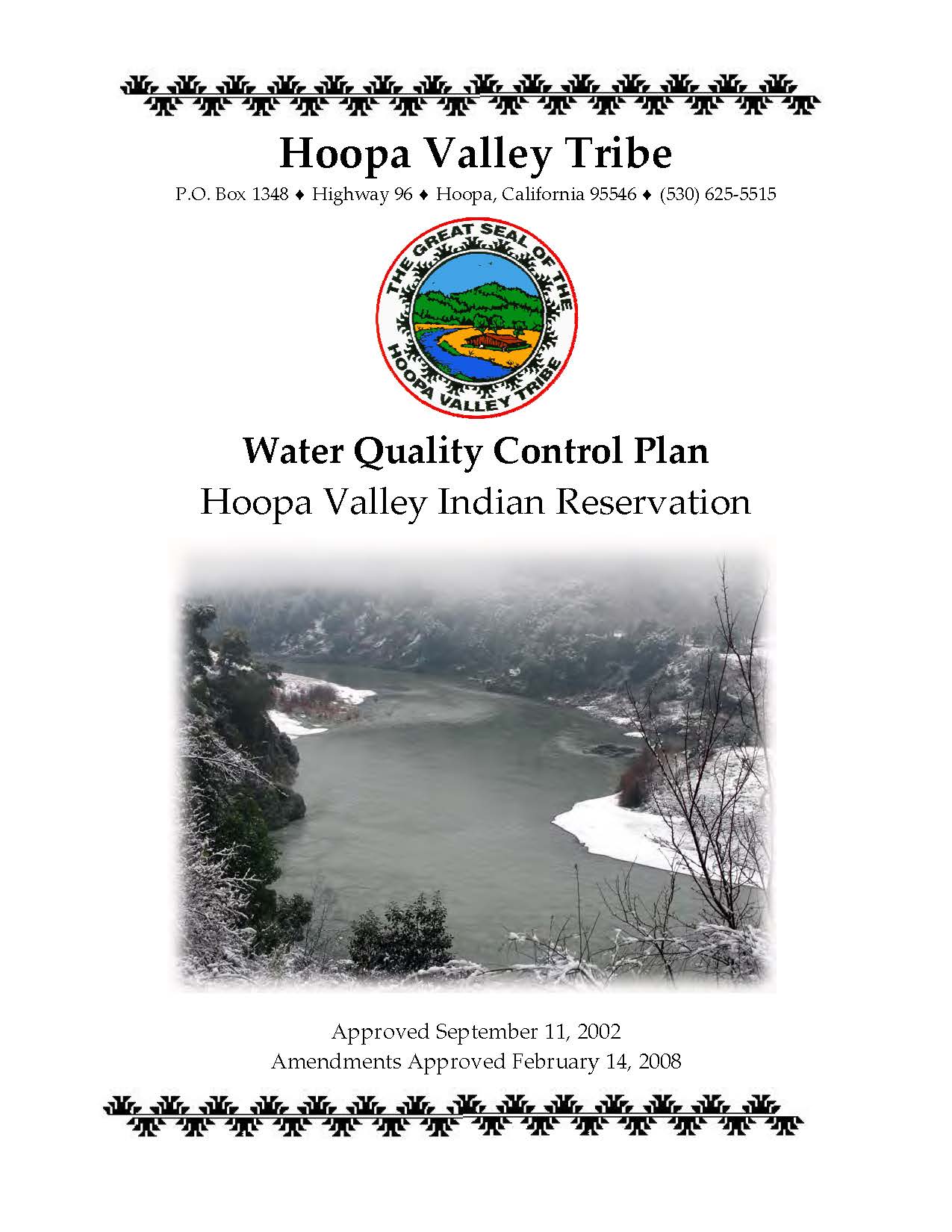 Hoopa Valley Tribe Water Quality Plan – California Water Library