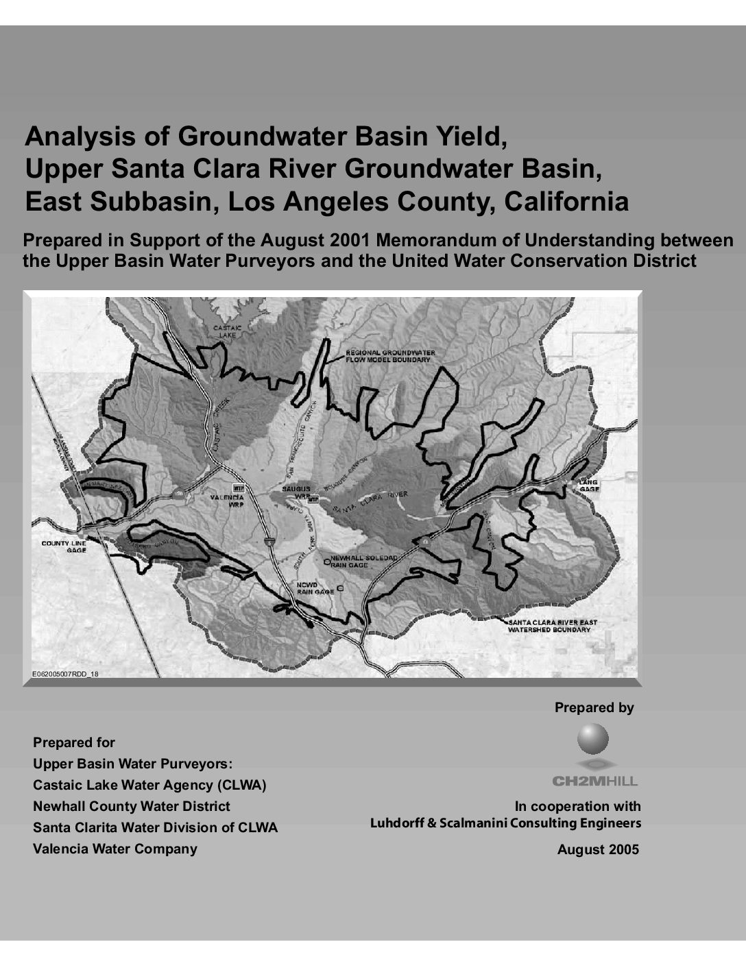 Analysis of Groundwater Basin Yield, Upper Santa Clara River ...