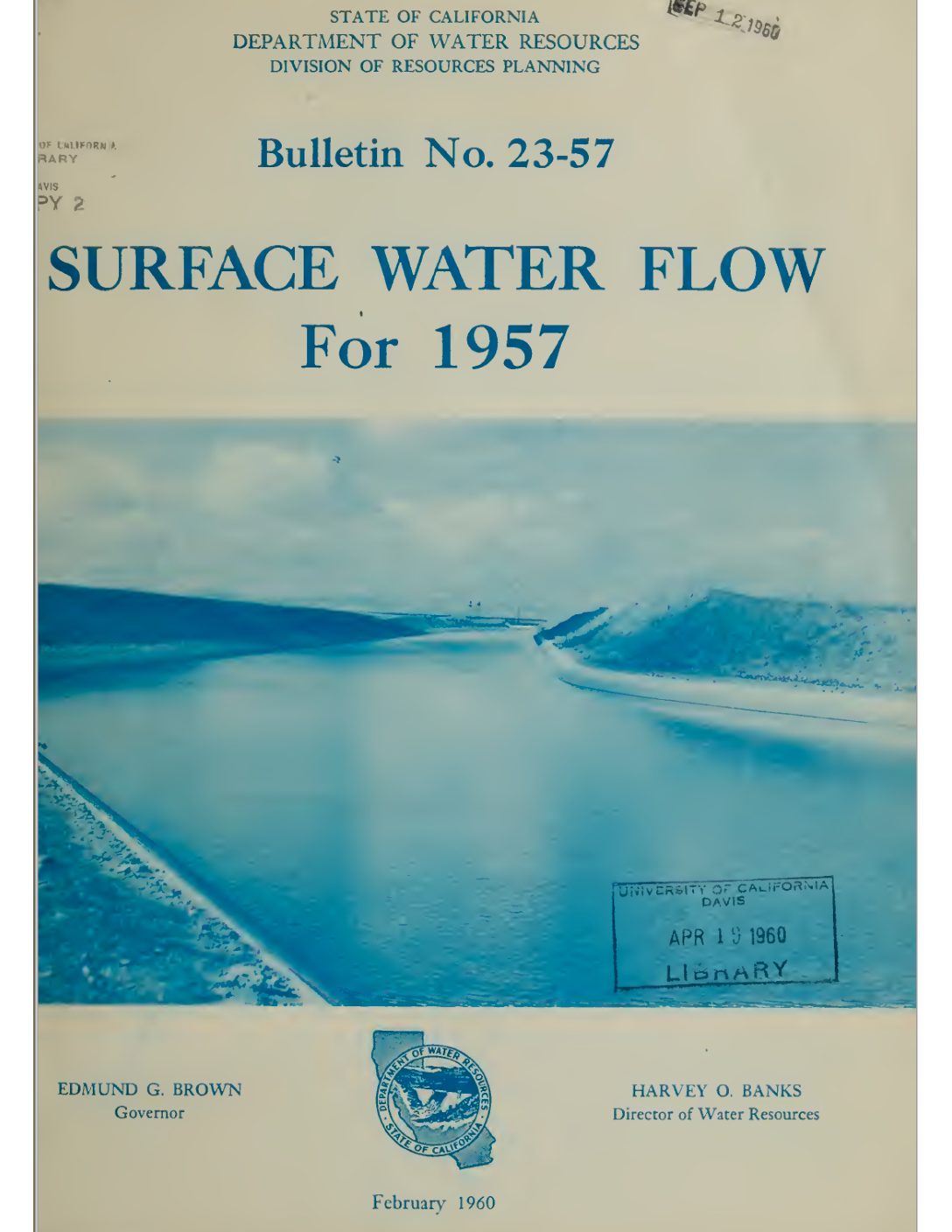 Bulletin No. 23-57, Surface Water Flow for 1957 – California Water Library