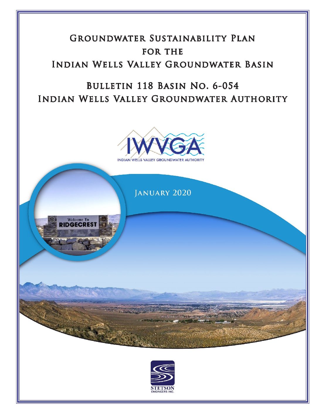 Indian Wells Valley Groundwater Basin Groundwater Sustainability Plan ...