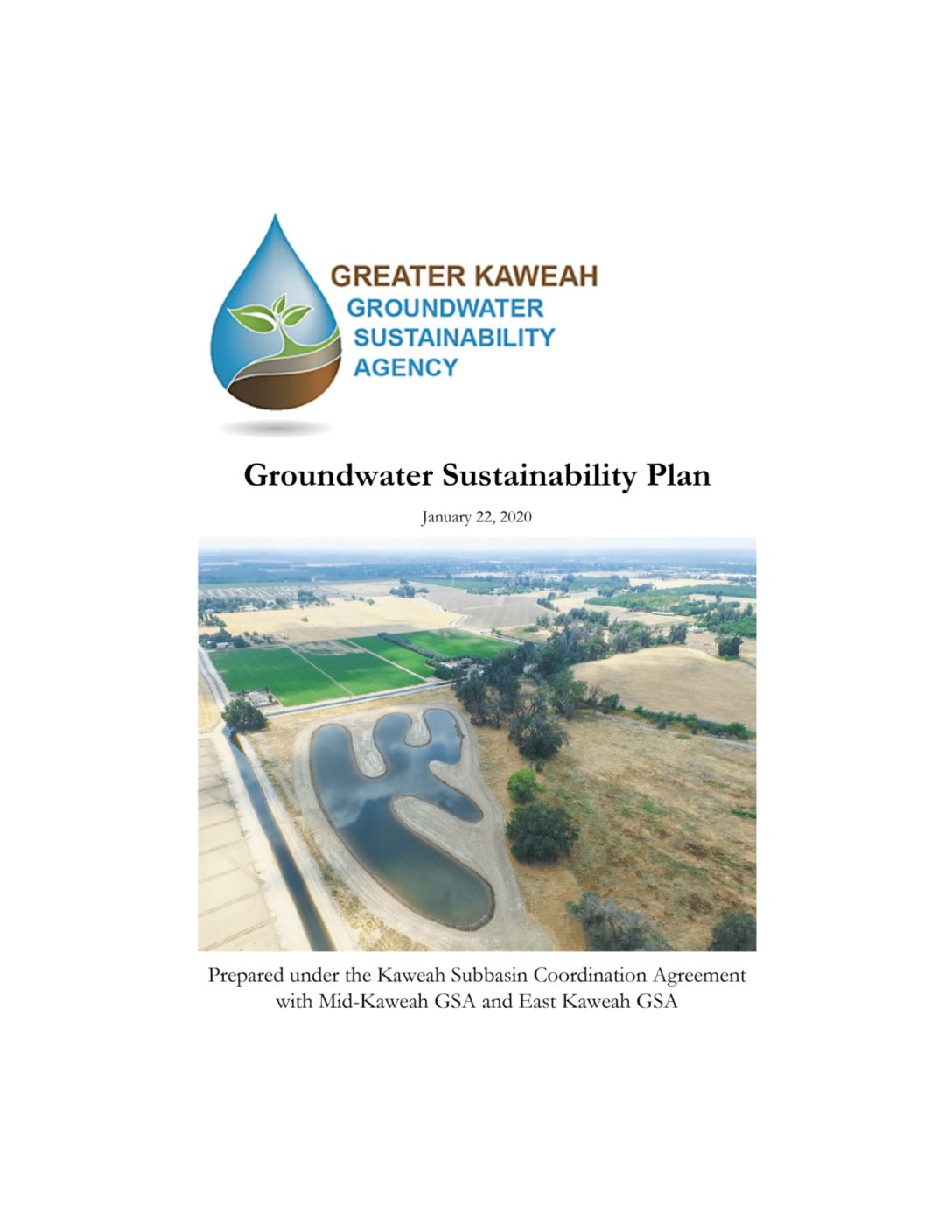 Groundwater Sustainability Plan Greater Kaweah Groundwater ...