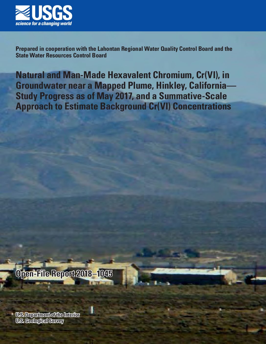 Occurrence Of Natural And Anthropogenic Hexavalent Chromium Cr Vi In Groundwater Near A Mapped