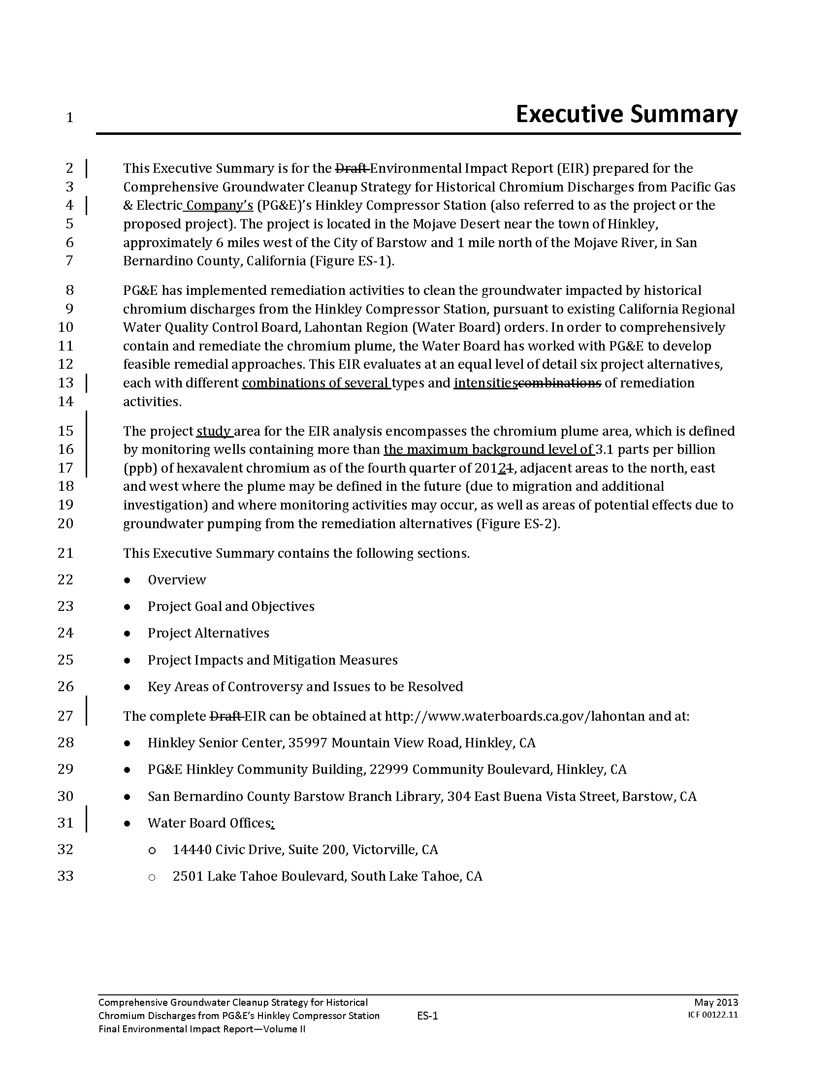 Final Environmental Impact Report Volume II: Revised Draft EIR ...