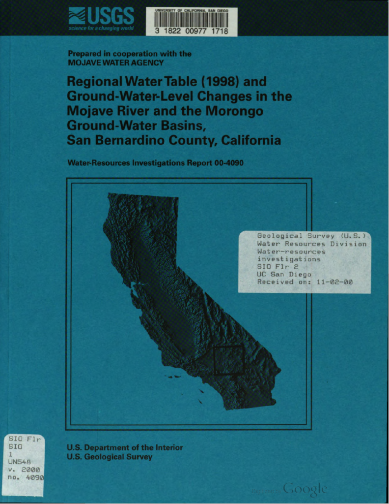 Regional water table (1998) and ground-water-level changes in the ...