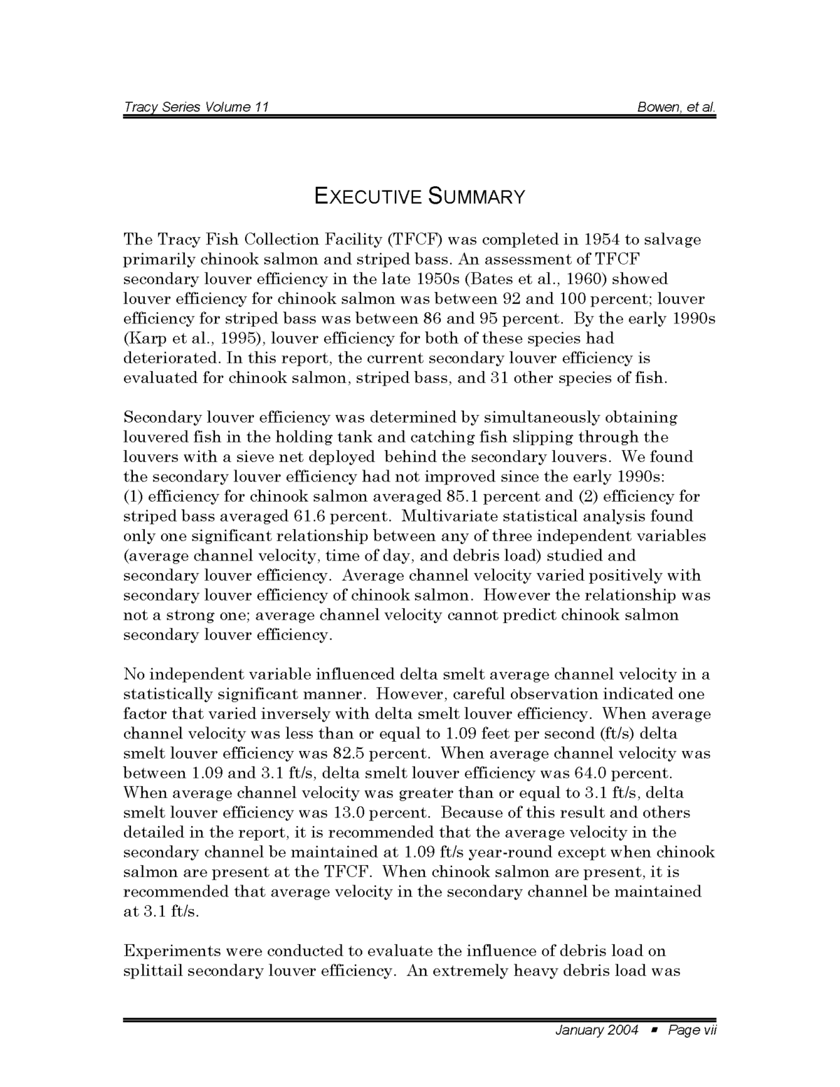 Empirical and Experimental Analyses of Secondary Louver Efficiency at ...