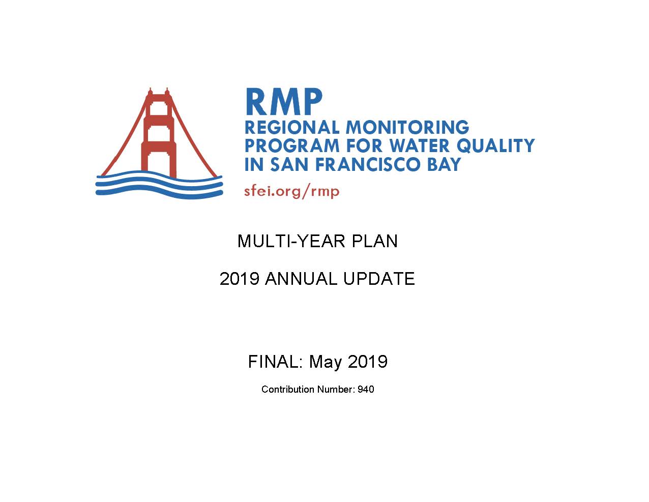 Regional Monitoring Program (RMP) for Water Quality in San Francisco ...