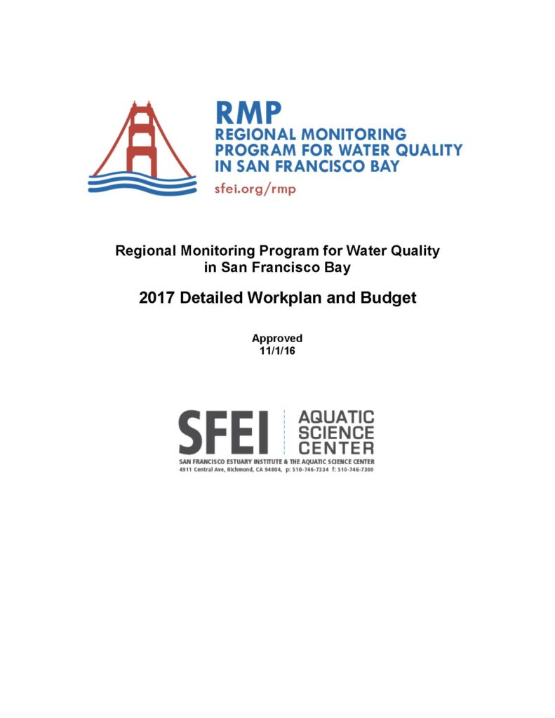 Regional Monitoring Program (RMP) for Water Quality in San Francisco ...