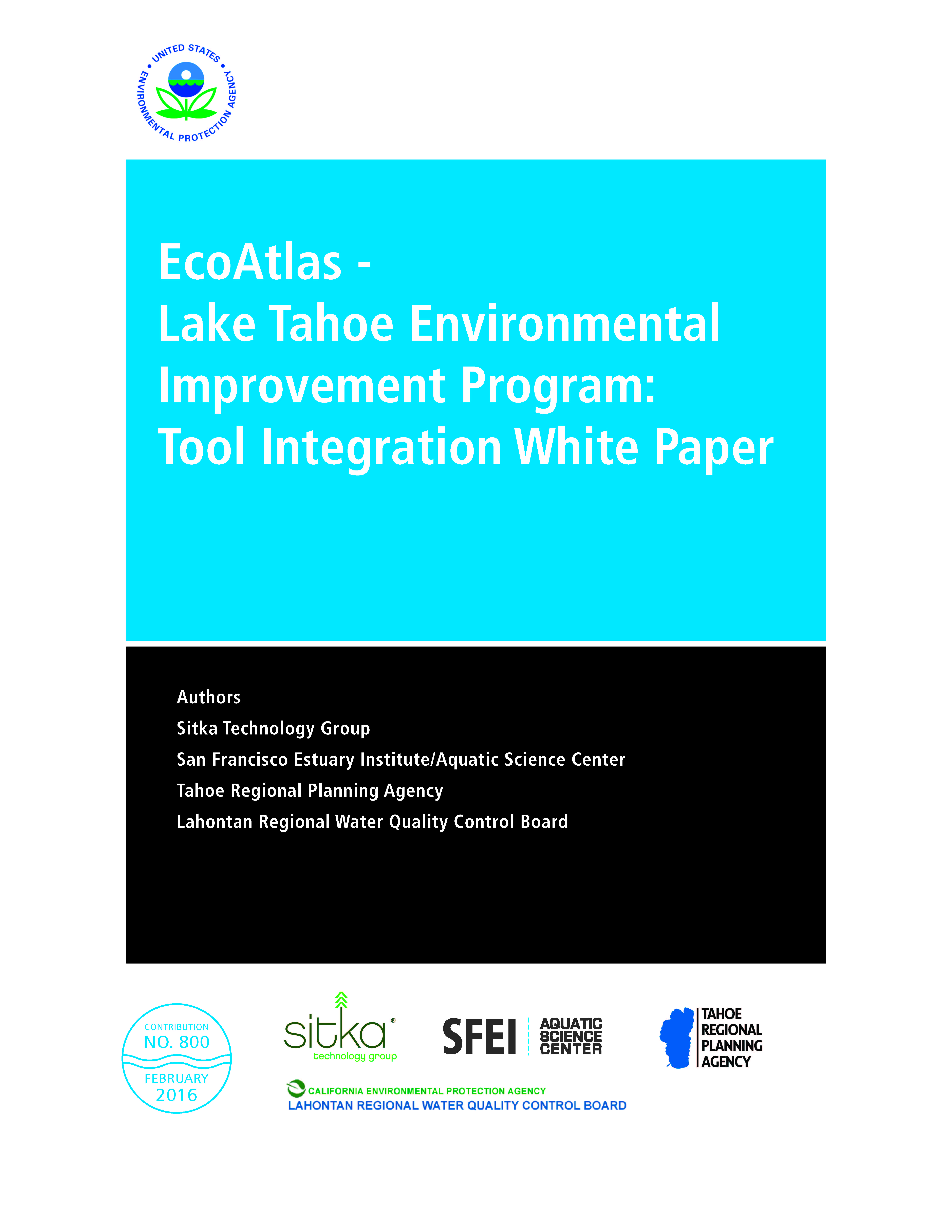 EcoAtlas – Lake Tahoe Environmental Improvement Program: Tool ...