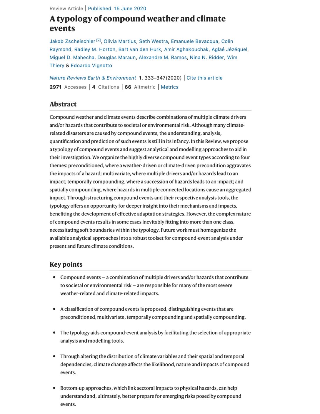 A typology of compound weather and climate events – California Water ...